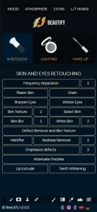 Beautify Panel – Retouch Zone