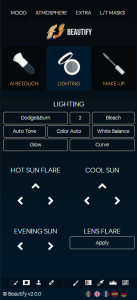 Beautify Panel – Retouch Zone