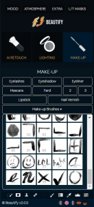 Beautify Panel – Retouch Zone