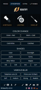 Beautify Panel – Retouch Zone