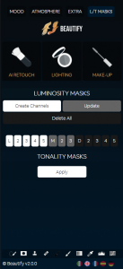 Beautify Panel – Retouch Zone